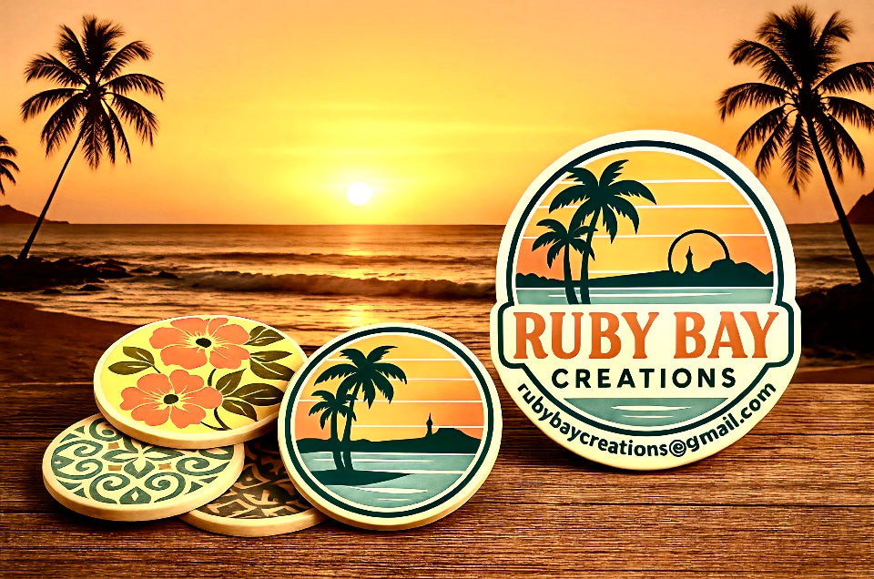 Ruby Bay Creations | Tampa-Inspired Ceramic Coasters & Art